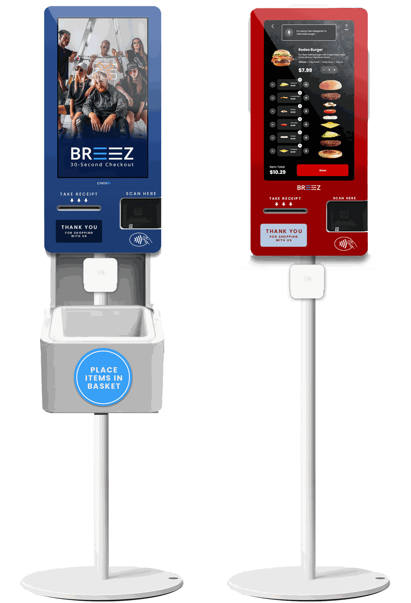 Breez | Self Service Kiosk for Restaurants and Retail Stores | Cyntra